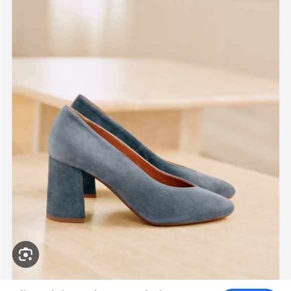 Sezane Shoes Sezane Alice Heels In Blue Poshmark